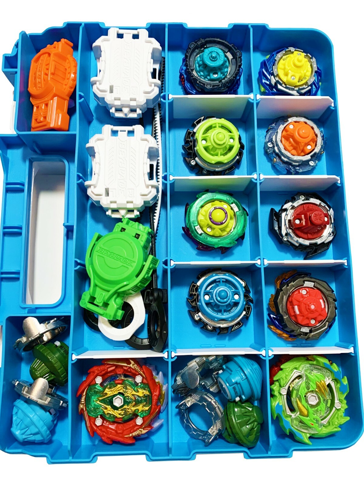 1 Beyblade Storage Organizer Holder Display Case Box 34 Adjustable ...