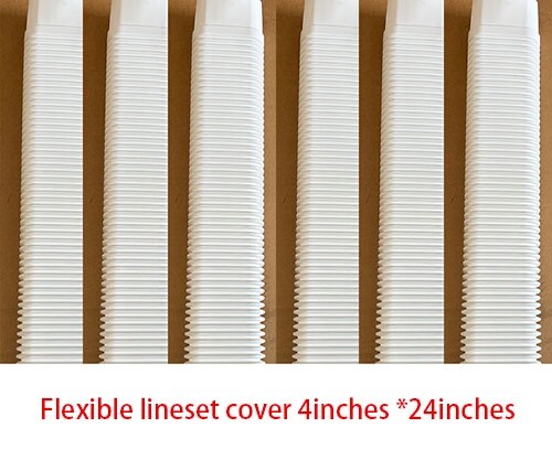 Flexible Lineset cover 4 inches wide 2ft long for ductless minisplit ...
