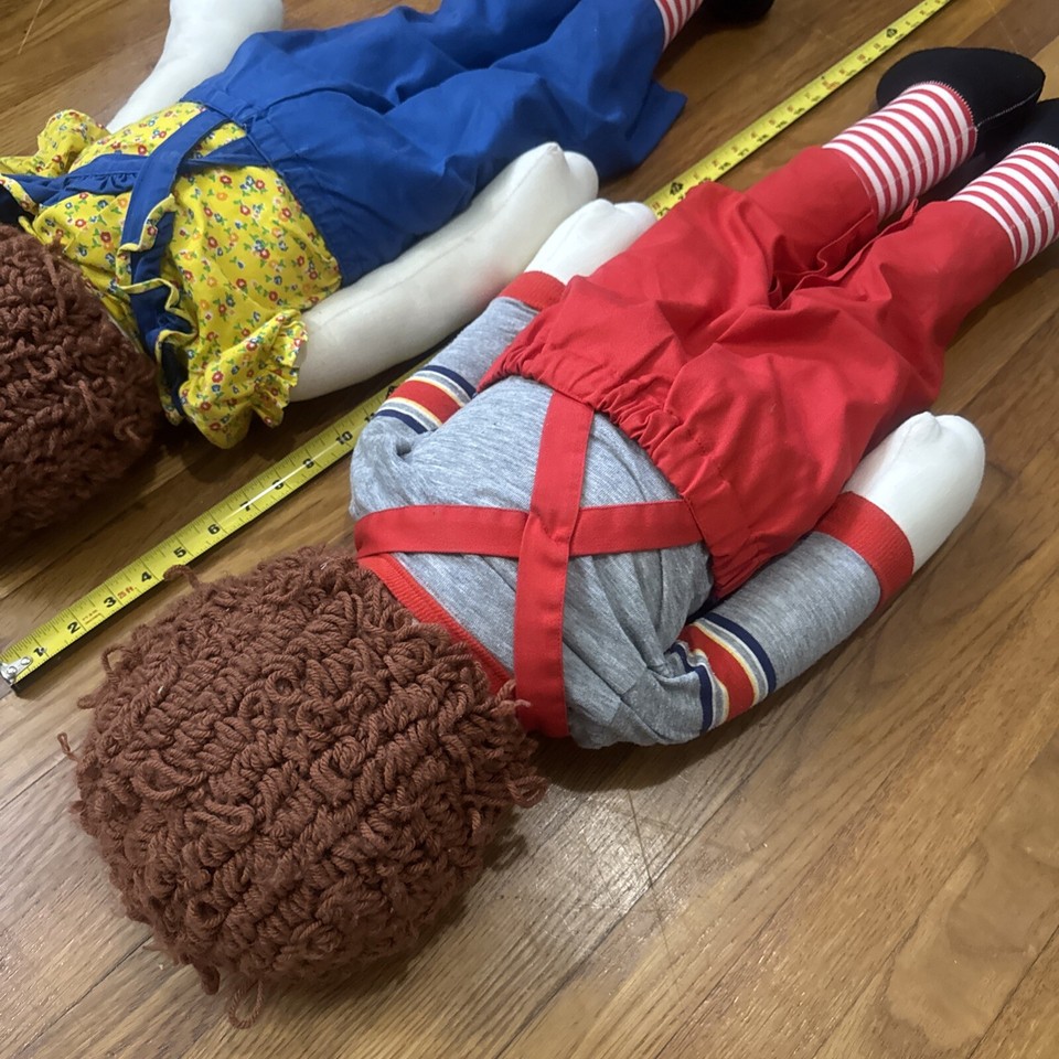 Raggedy Ann And Andy Doll Tag 1960s 32” Rare Vintage | eBay