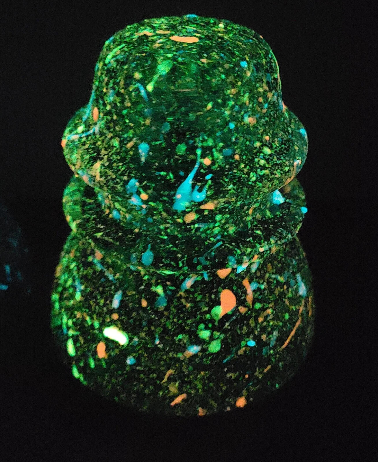 Vintage Hemingray 42 Glass Insulators W Glow In The Dark Stars Set of ...