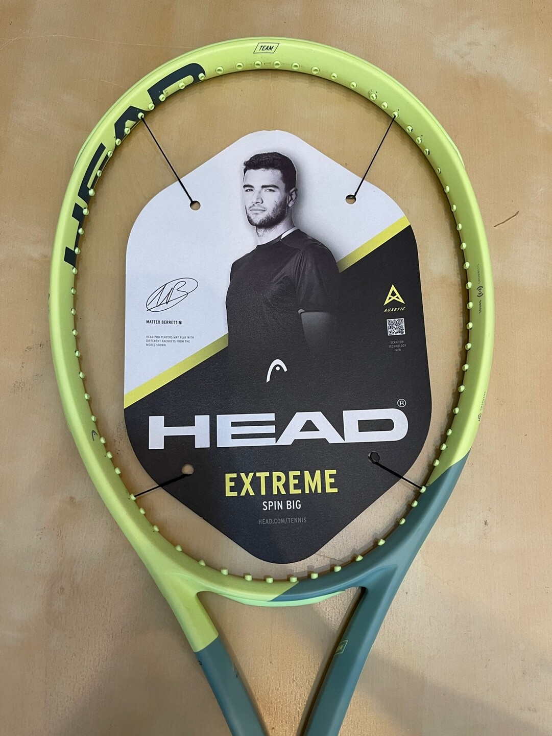 HEAD Extreme Team Tennis Racket Racquet 100sq 275g 16x19 G2 Unstrung ...