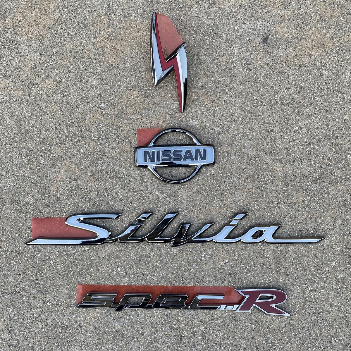 Nissan Silvia Emblem Genuine Nissan Silvia Spec R Badge / Emblem