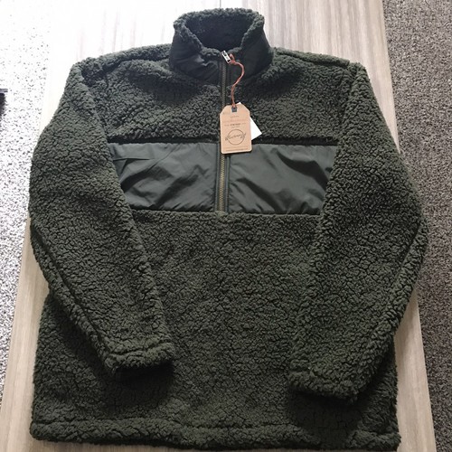 New Vintage Weatherproof Fleece Sherpa Jacket 1/4 Zip Size XL Dark ...
