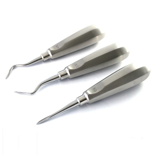 3 Pcs Dental Root Elevators Oral Surgery PDL Luxating Flohr Elevator ...