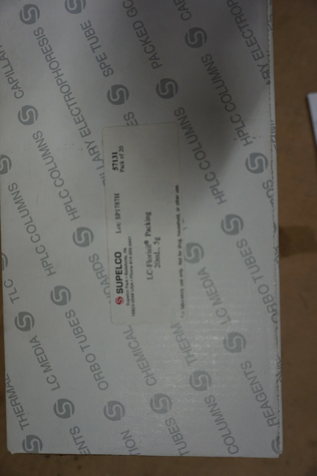 Millipore Sigma Supelco SUPELCLEAN LC-FLORISIL 5GM 20ML, 20pc SPE 57131 | eBay