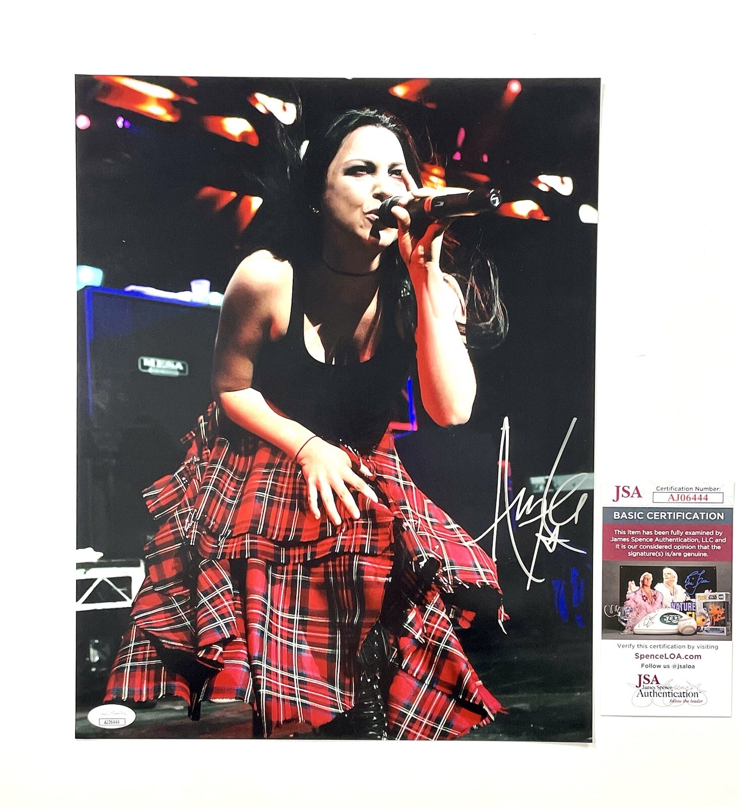 Amy Lee of Evanescence Autographed Signed Promo 11x14 Photo JSA ...