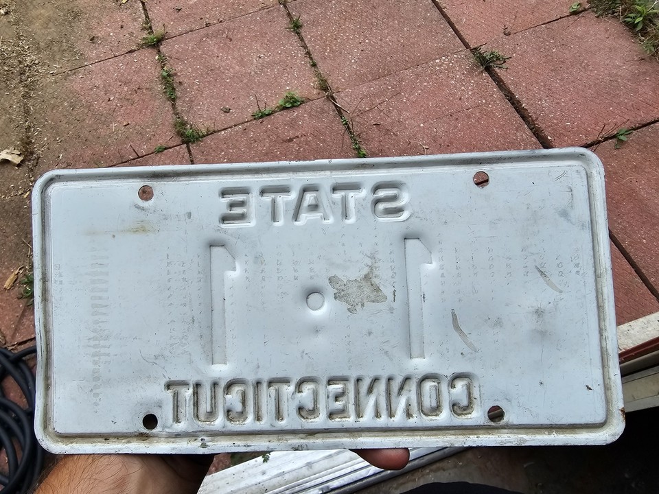 Conn Ct State #1 License Plate RARE Vintage | eBay
