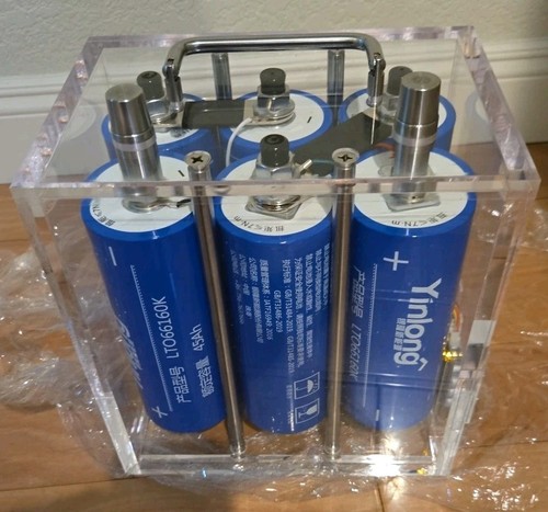2.3V LTO 6S 13.8V 45AH YINGLONG Custom Acrylic Case 500A For CAR AUDIO ...