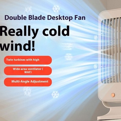 Table Tower Fan 1800mah USB Powered Portable Electric Tower Fan with 3 ...