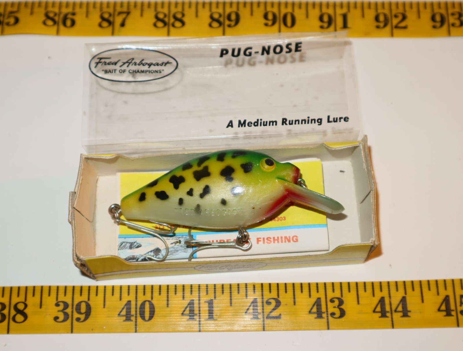 Vintage Arbogast Pug-Nose Fishing Lure | eBay
