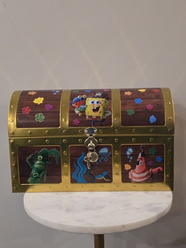 SpongeBob SquarePants 2025 Cinemark Treasure Chest Popcorn Bucket brand ...