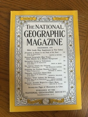 Vintage December 1956 National Geographic Journal Magazine Paperback ...
