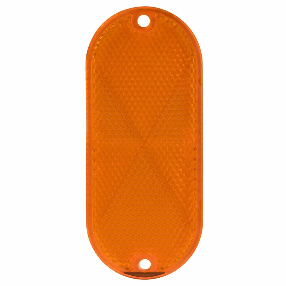 Hopkins 2-PACK REFLECTORS ORANGE 4-3/8"x1-7/8" OBLONG Self-Adhesive ...