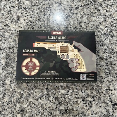 Robotime 3D Wooden Pistol DIY Puzzle Gun Toy Model Assembly Gift ...