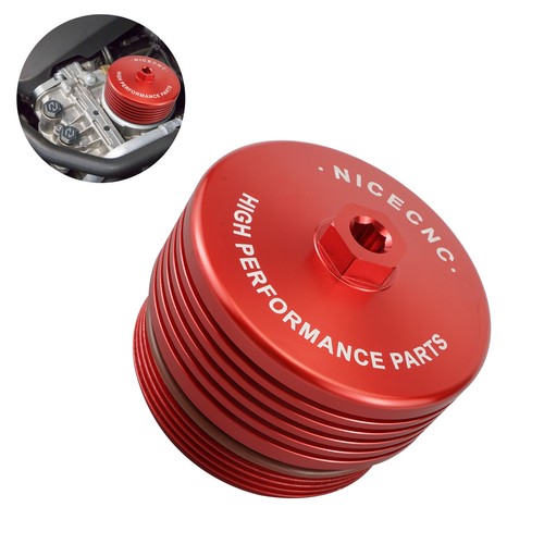 NICECNC Aluminum Oil Filter Housing Cap Red For BMW N54 N55 S55 N20 ...