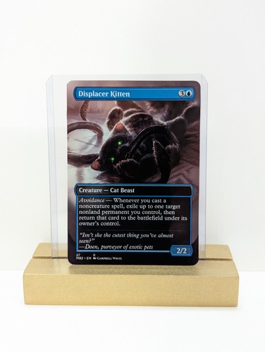 Displacer Kitten Foil Custom sticker on bulk MTG Commander | eBay