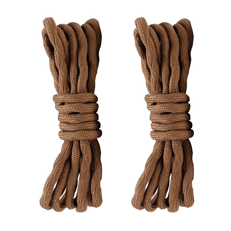 2 Pair Round Wave Heavy Duty Hiking Work Boot Shoe Laces 39 48 54 60 63 ...