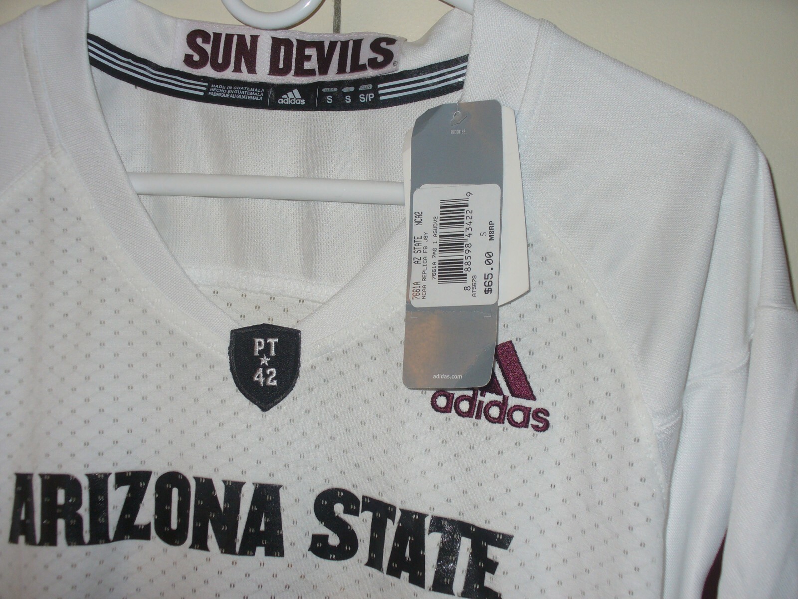 Adidas Arizona State Sun Devils Pat Tillman Honor PT42 Jersey Men's ...