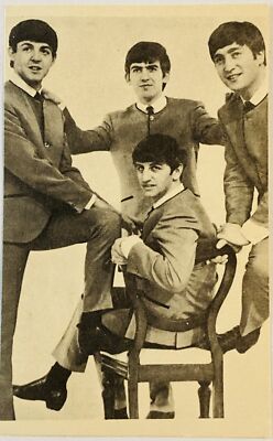 Beatles Postcard Merry Christmas Set 1965 NEMS SV3 Paul John George ...