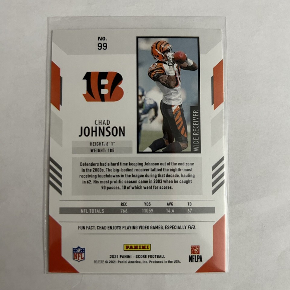 2021 Panini Score Chad Johnson Cincinnati Bengals #99 Base Card | eBay