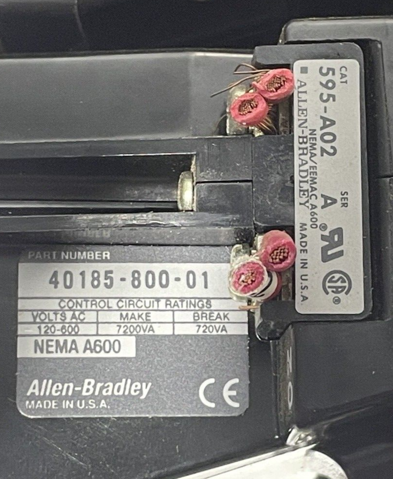 Allen-Bradley 505-COD Reversing Starter Series B w/ 40185-800-01 ...