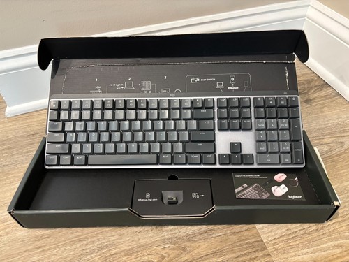 Logitech MX Mechanical Wireless Keyboard | Graphite | Tactile Quiet ...