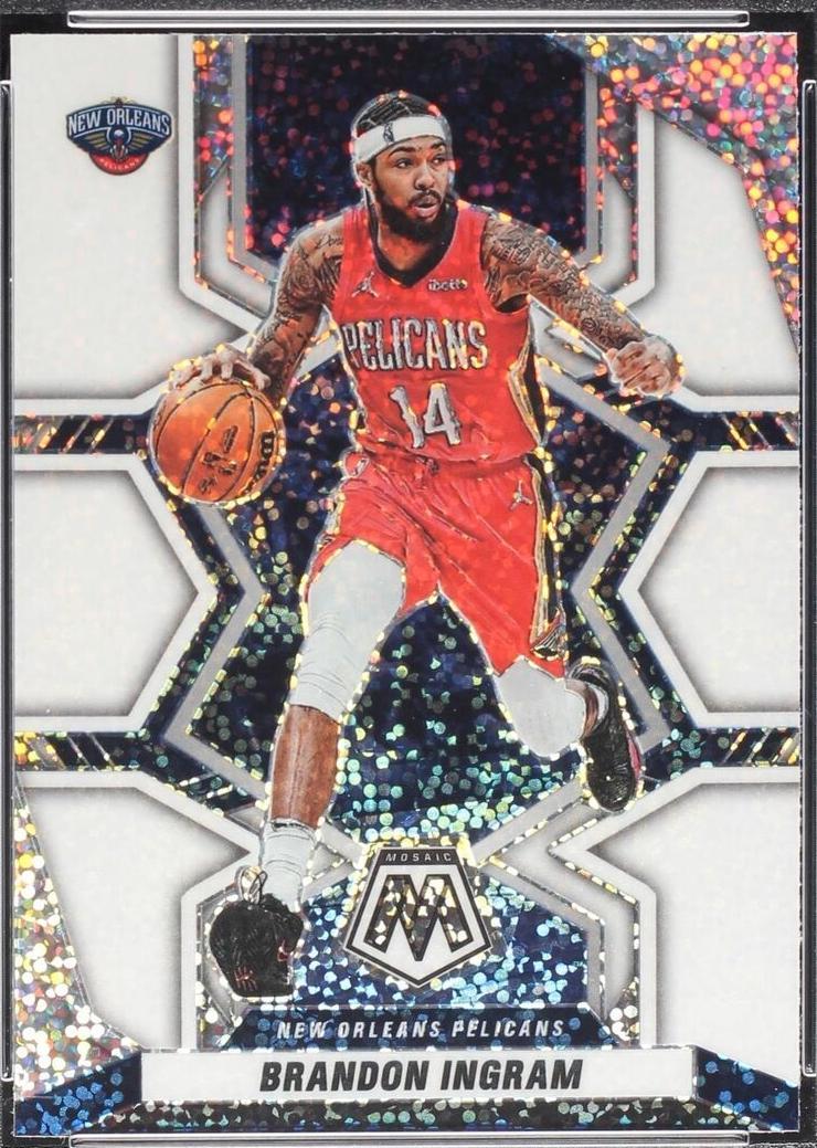 2021-22 Panini Mosaic - Brandon Ingram #200 White Sparkle Mosaic Prizm ...