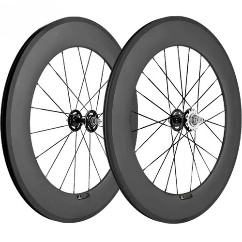 Carbon Road Bike Wheelset 700c Single Speed Fixed Gear Bicycle Wheels ...