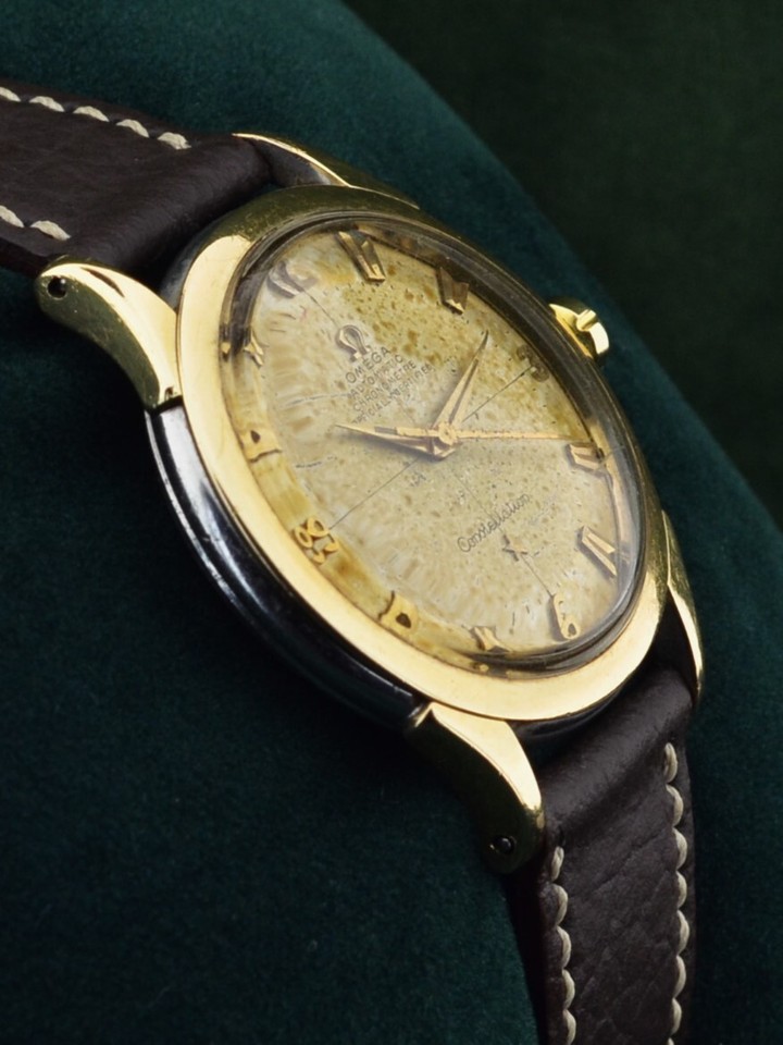 Vintage Gold Cup Piepan Omega Constellation Automatic Bumper 342 Cal ...