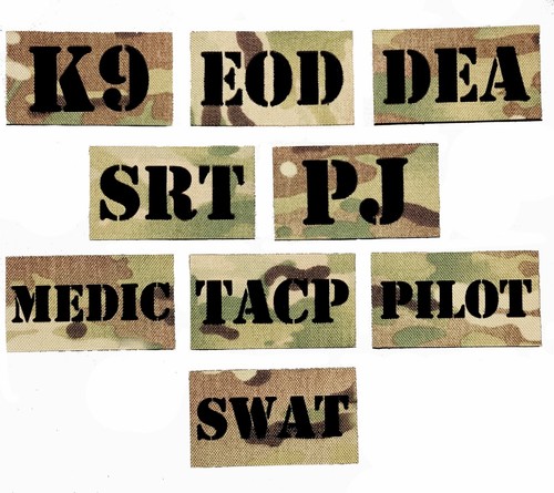 GOVERNMENT AGENCY MILITARY MULTICAM IR INFRARED REFLECTIVE PATCH 3.5X2 ...