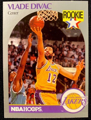 1990 NBA Hoops (HOF) Vlade Divac (ROOKIE CARD) #165 - NEAR MINT Cond | eBay