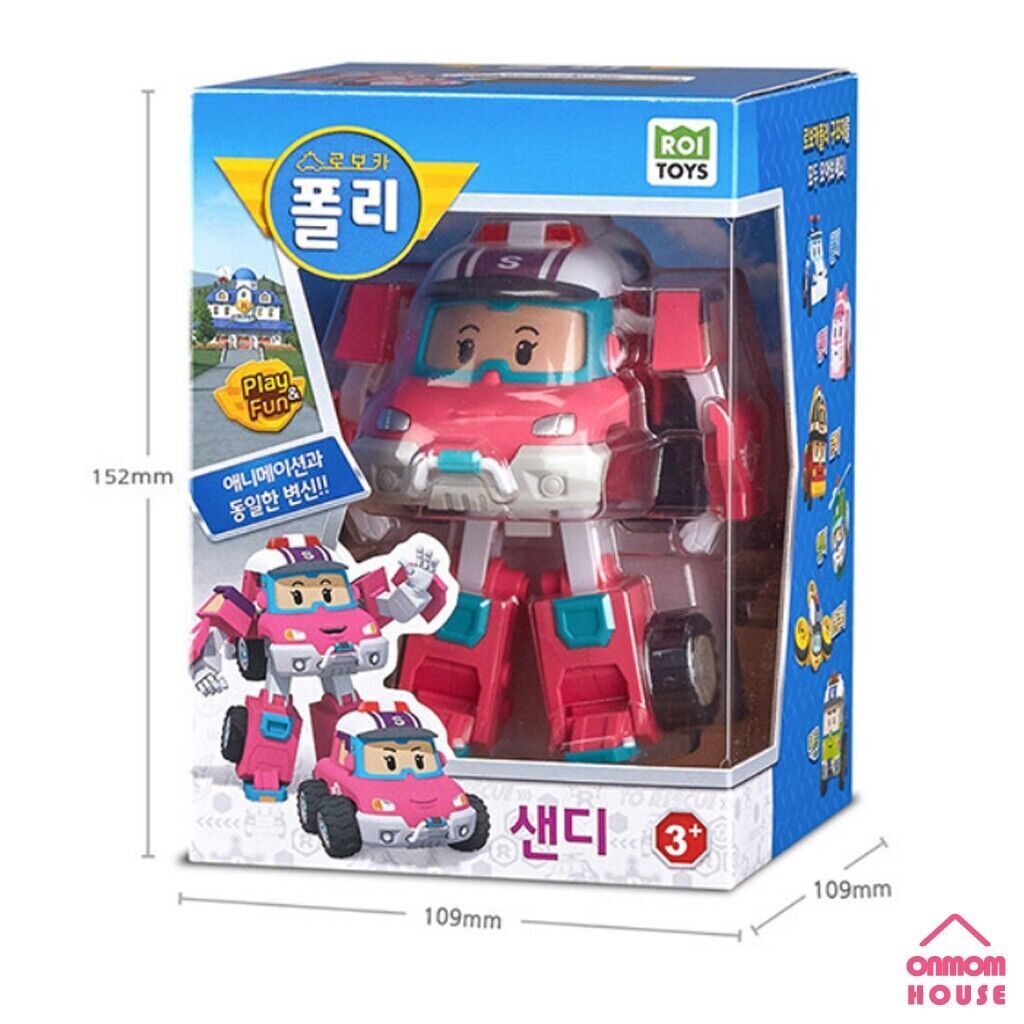 Robocar Poli Transformer SANDY Robot Action Figure Car Toy 4 inch | eBay