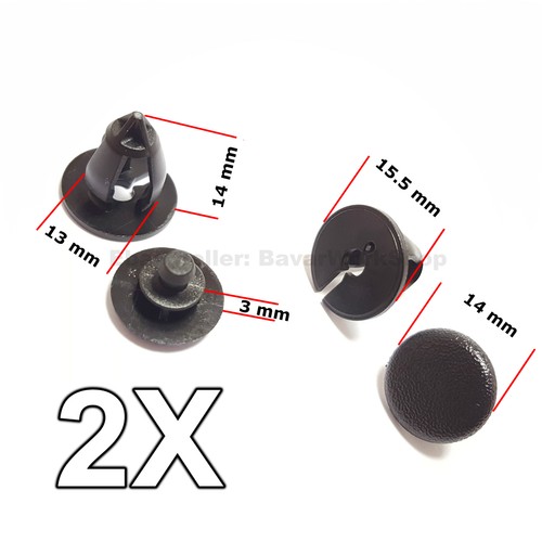 2X Interior Trim Clips, Panel Clips for Renault Clio, Trafic, Kangoo ...