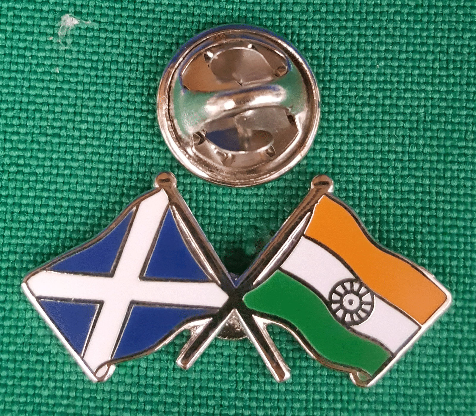 Scotland Saltire & India Flag Friendship Lapel Pin badge FREE UK ...