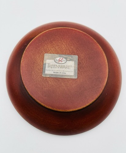 TREENWARE Salem Collection Decorative Plates Lot Of 5 USA Wood Look ...