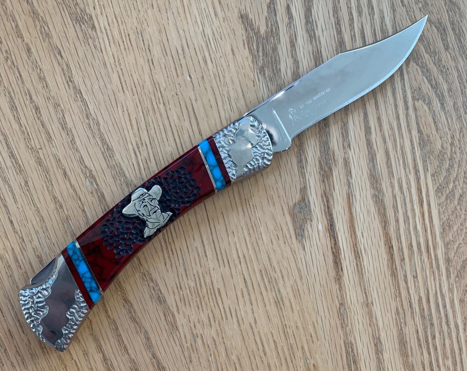 STUNNING YELLOWHORSE BUCK 110 KNIFE NEVER USED RARE BRST2 | eBay