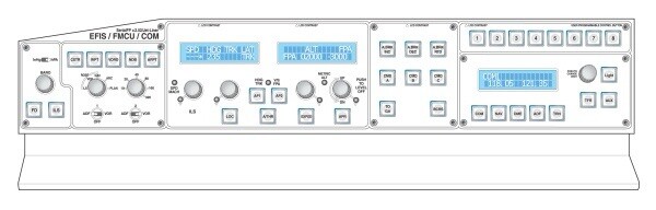 VR Insight MCP Combo 2 - Airbus FCU Panel Autopilot Radios MSFS 2020 ...