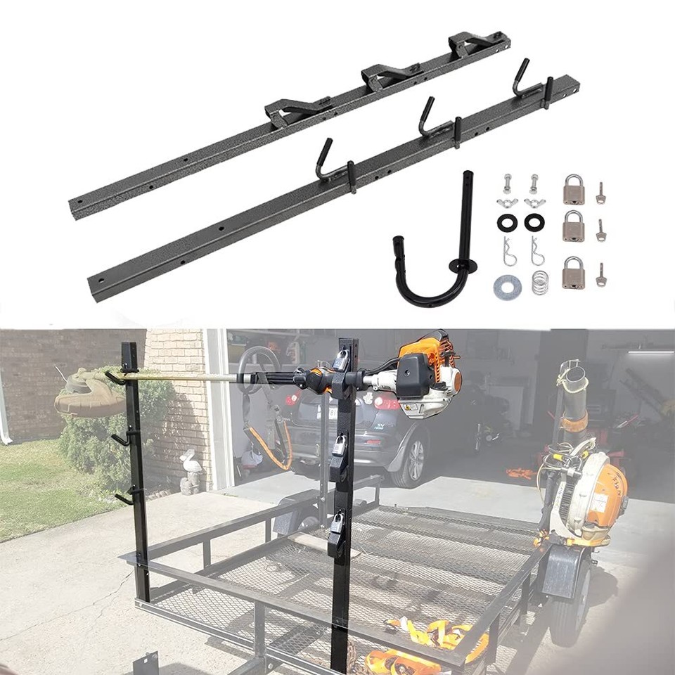 3 Place Lock Weedeater Trimmer Rack and 6 Holes Hand Tool Rack for ...