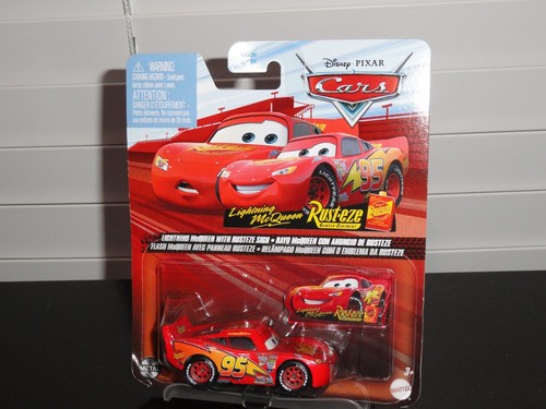 DISNEY PIXAR CARS 2025 LIGHTNING McQUEEN WITH RUSTEZE SIGN DIECAST ...