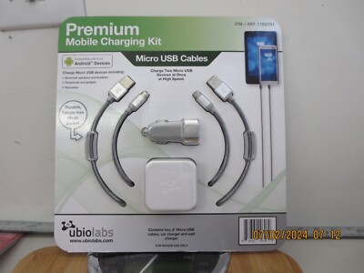New Premium Mobile Charging Kit, Micro USB Cable, Android Compatible ...