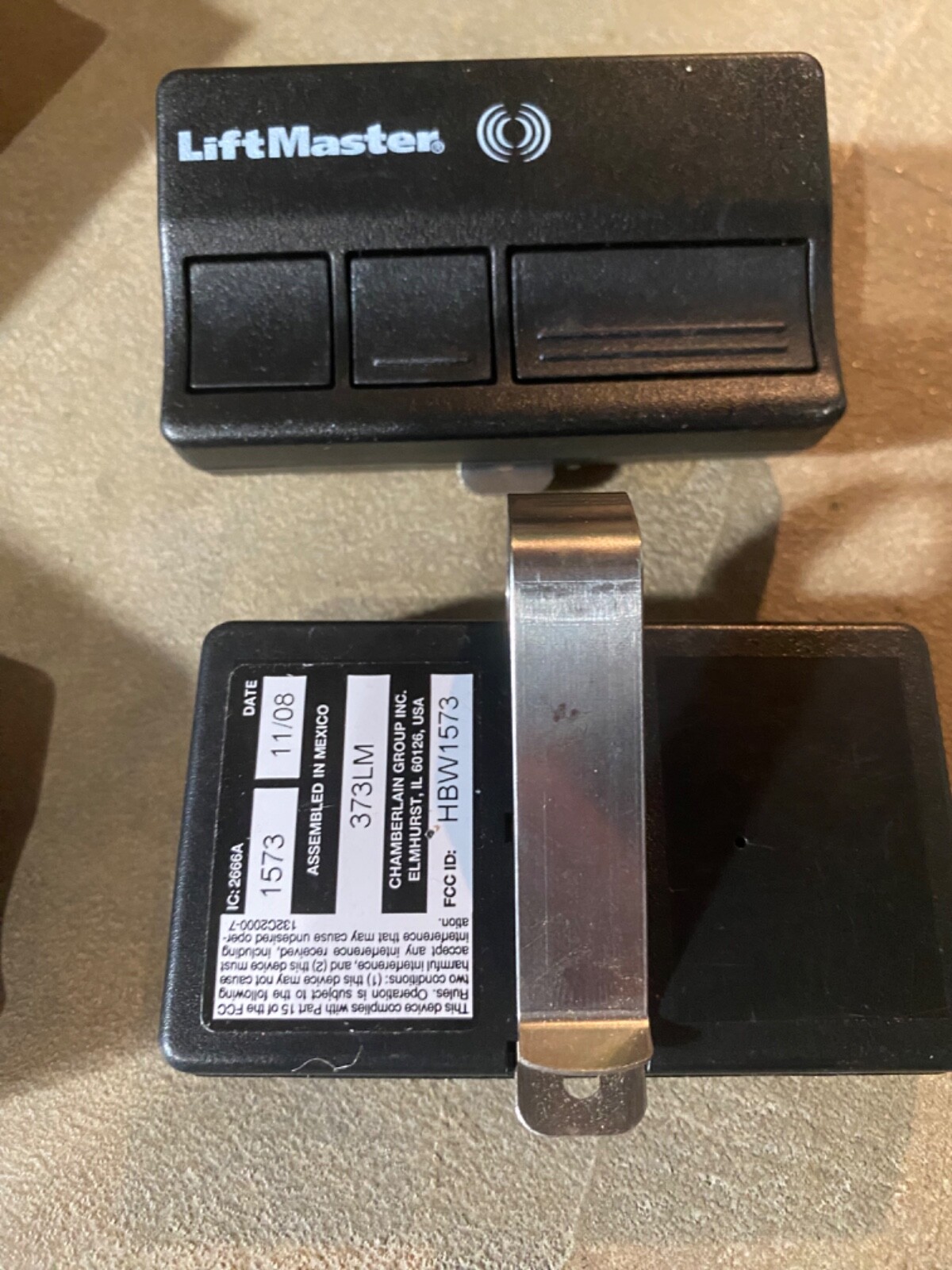 LiftMaster Garage Door Opener Remote 373LM 3 Button Remote | eBay