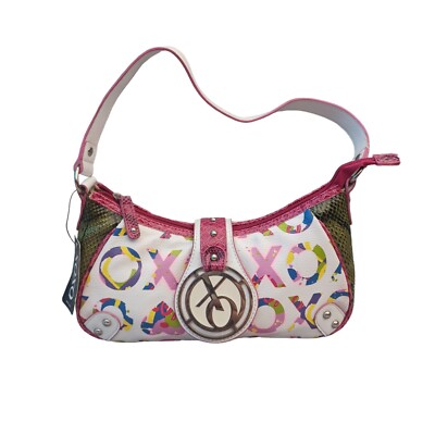 XOXO Purse Handbag Logo Reptile Print Rainbow Bag Abstraction | eBay