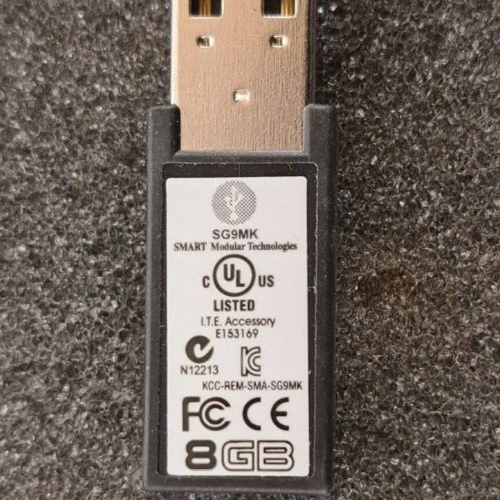 New, Smart Modular, SG9MK8GPCMM, Flash Card 8G-byte 5V USB Memory Key ...