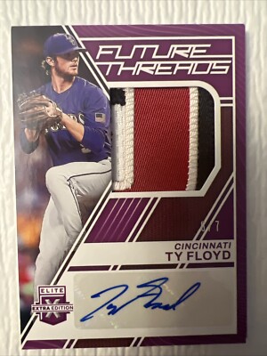 2023 Panini Elite Extra Edition #FTS-TF- Ty Floyd RC Auto 6/7 ...