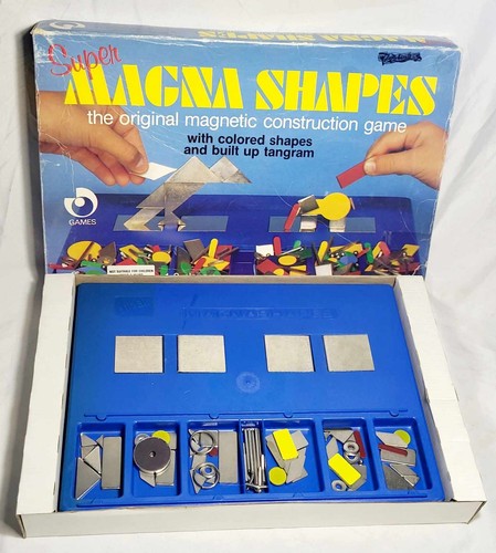 Vintage Super Magna Shapes: The Original Magnetic Construction Game | eBay