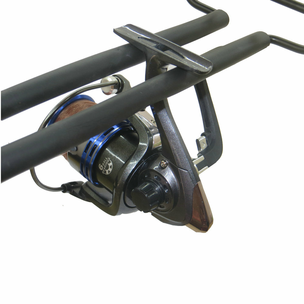 Ceiling Fishing Reel Rack Mount Spinning Reel Holder Storage Wood Cabin ...