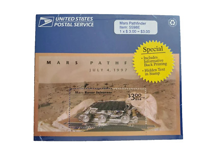 MINT Sealed Mars Pathfinder 1997 Postage Stamp Original Sealed Package ...