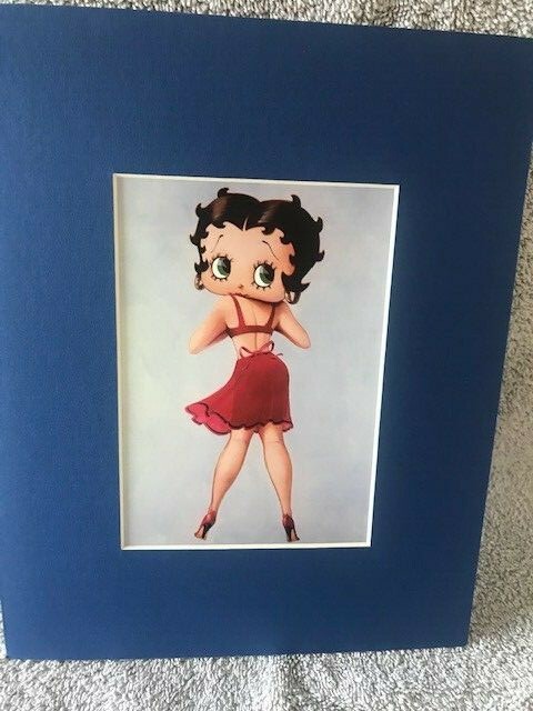 BETTY BOOP~RED BRA & SKIRT~8 X 10 Mat Print~AMERICAN BEAUTY~BABY FACE ...