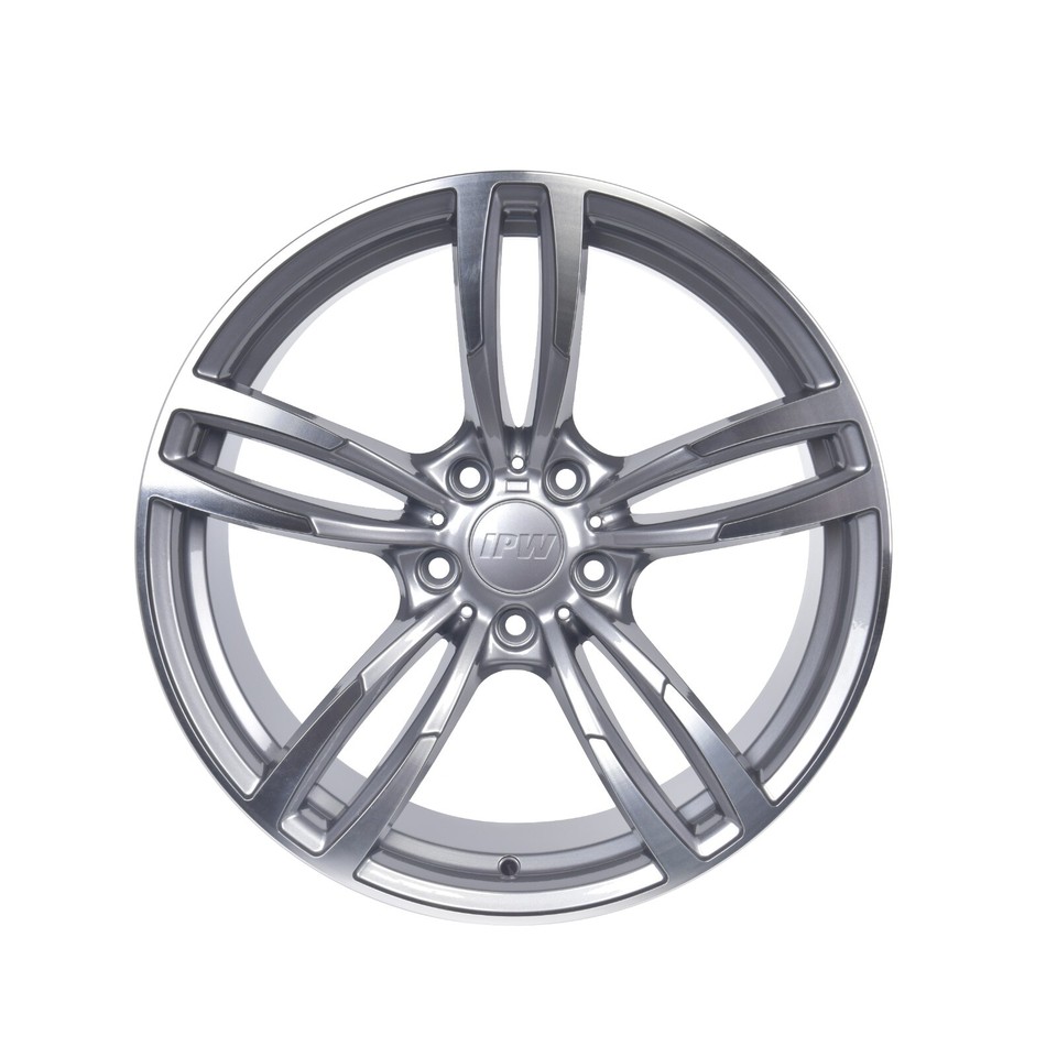 (4) 19" Staggered Wheels Rims Set Gunmetal Face Fit BMW F30 E90 E92 E46 ...