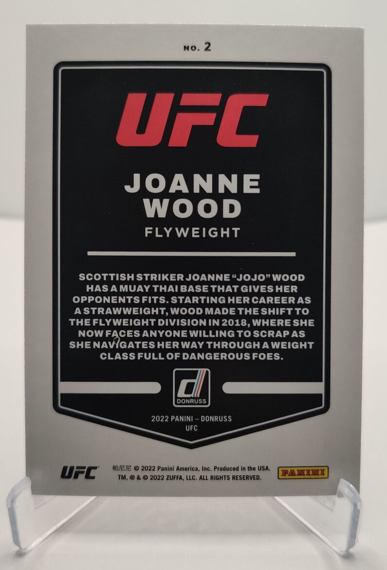 2022 Panini Donruss UFC #2 Joanne Wood MMA trading card | eBay